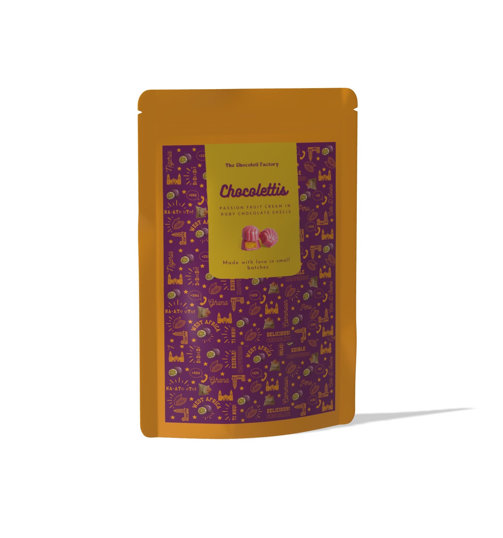 Passion Fruit Cream in Ruby Chocolate Shells – The Chocoleti Factory